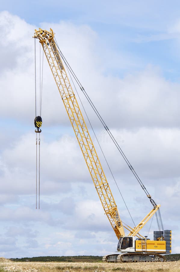 Crawler crane stock image. Image of heavy, track, site - 15664023