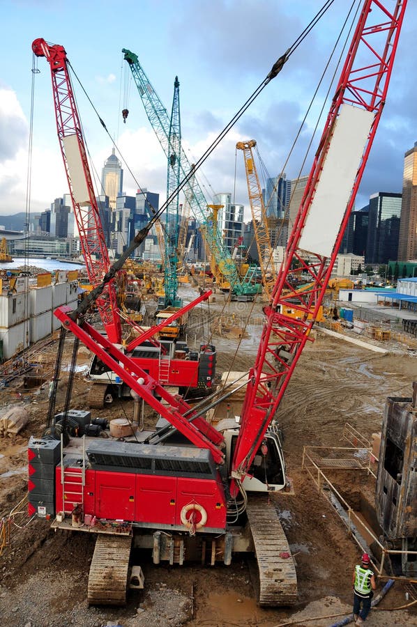 Crawler Crane stock image. Image of track, city, equipment - 17140299