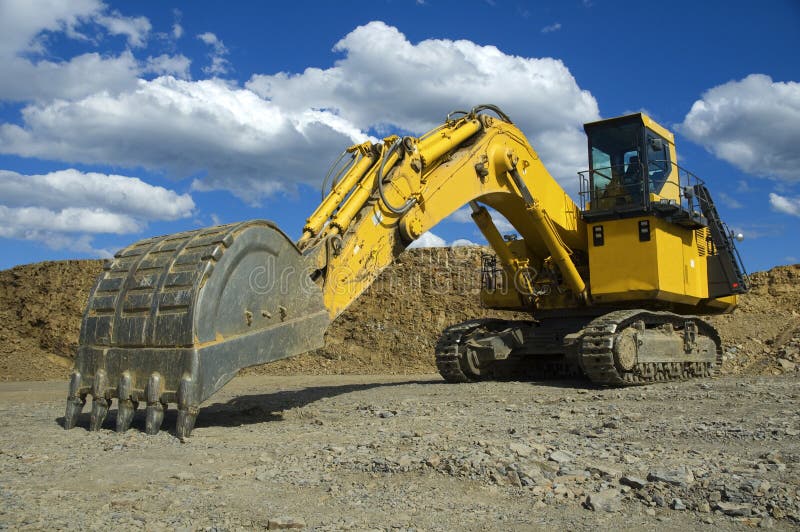 Crawler Excavator stock image. Image of shipping, wheels - 10242715