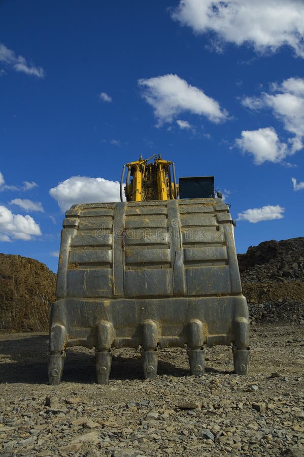 Crawler Excavator Bucket stock photo. Image of iron, roads - 10242674