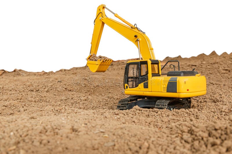Crawler Excavator is Digging in the Construction Site. Stock Image ...