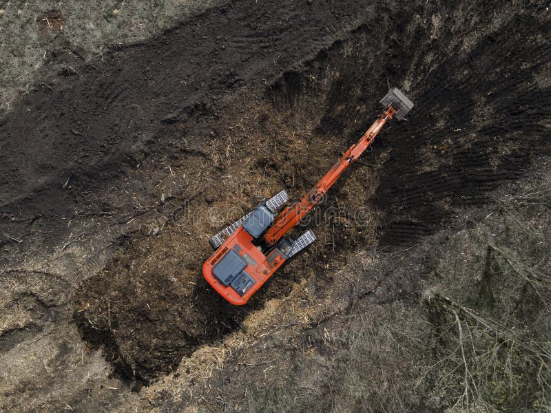 Crawler Excavator on Demolition Site Stock Photo - Image of tool ...