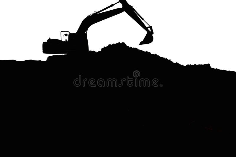 243 Excavators Silhouette Stock Photos - Free & Royalty-Free Stock ...