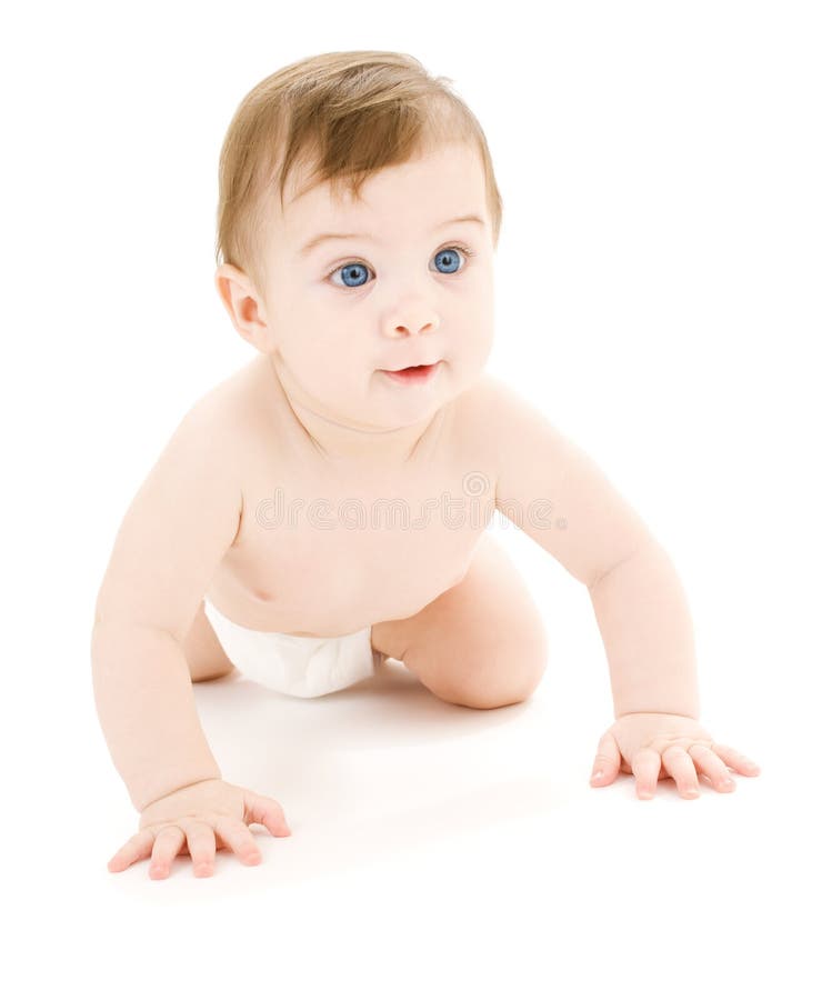 Crawling baby boy stock photo. Image of childhood, health - 41469036