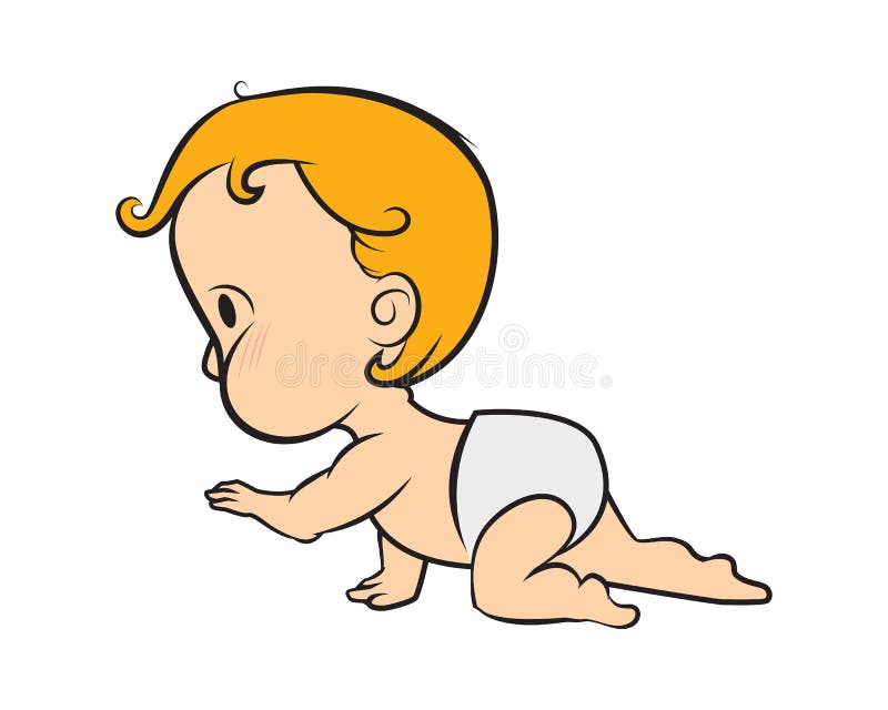 Cartoon Baby Crawl Stock Illustrations – 1,242 Cartoon Baby Crawl Stock ...
