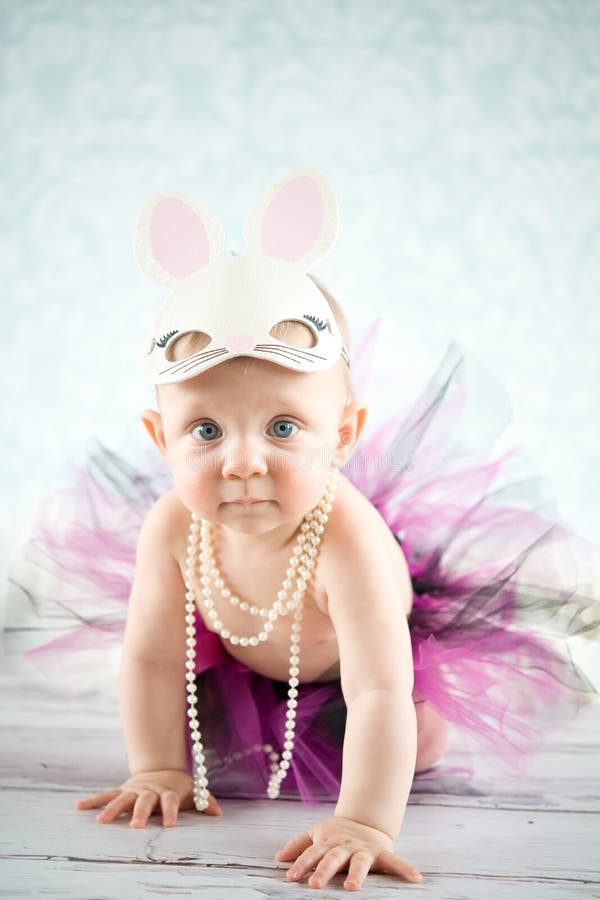 Crawling bunny stock photo. Image of children, child - 29435720
