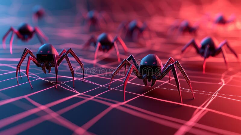 Crawling Geometric Spiders with Sharp Angular Legs Create Striking ...