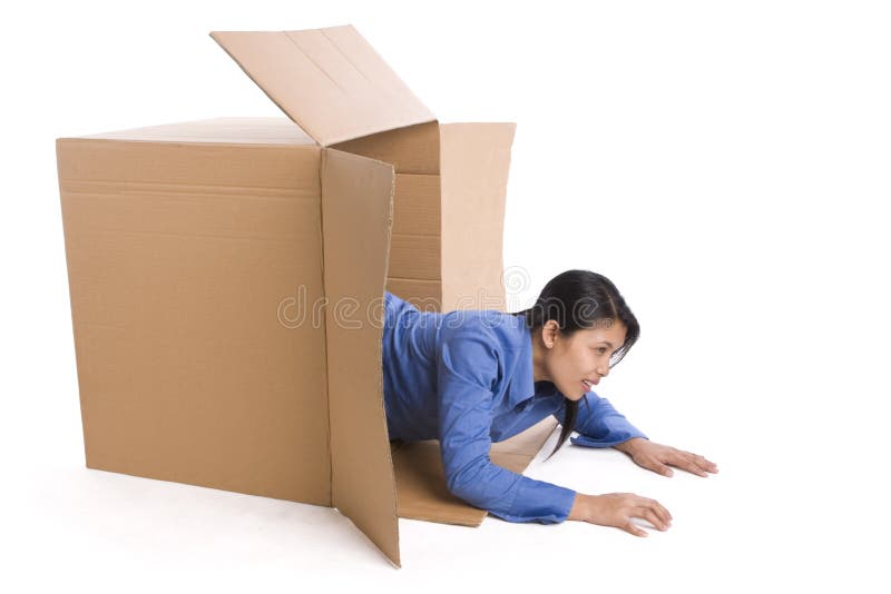 Crawling outside stock photo. Image of woman, young, crawling - 6364814