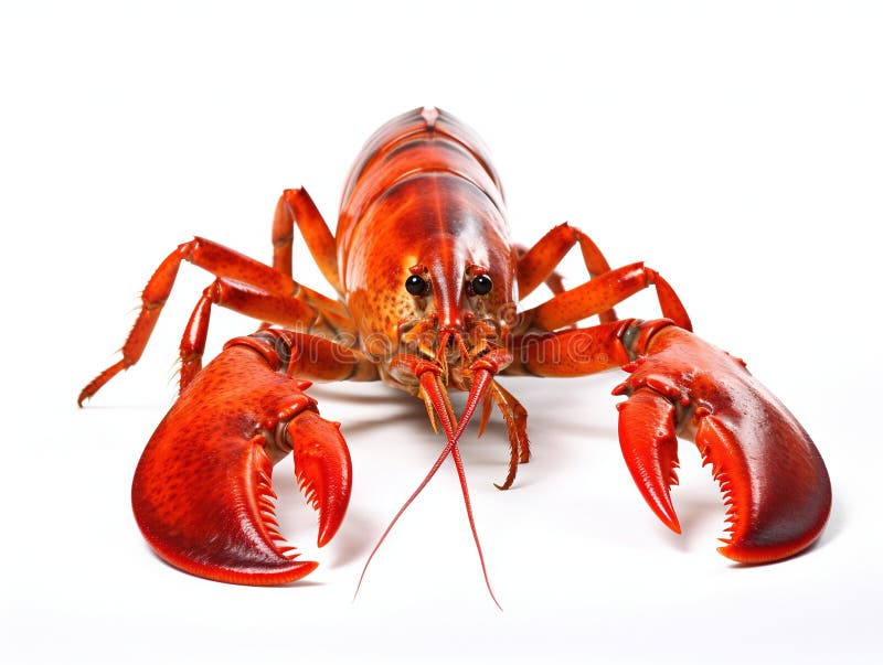 Crayfish Isolated on the White Background Stock Illustration ...