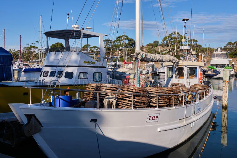 Crayfish pots - Triabunna editorial photography. Image of tasmania ...