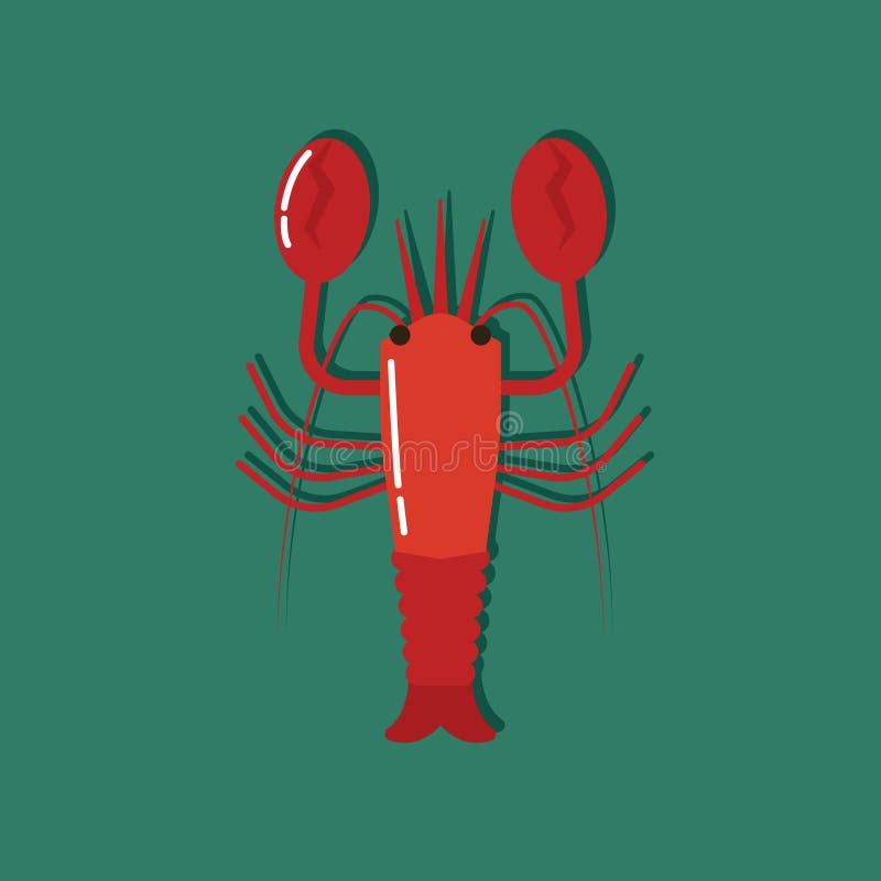 Crayfish. Vector Illustration Decorative Design Stock Vector ...
