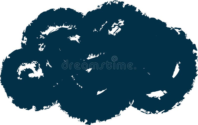 Crayon Art Cloud stock vector. Illustration of chalk - 370138858