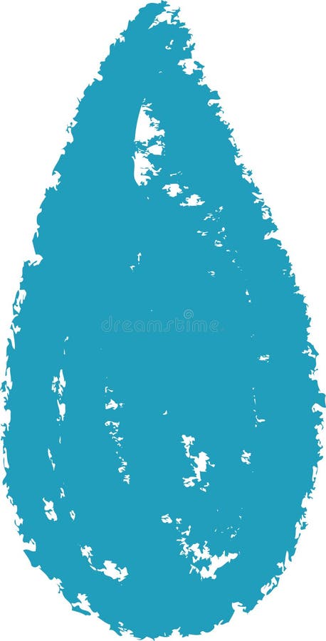 Crayon Art Rain Drop stock illustration. Illustration of rain - 370146273