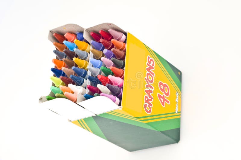 Crayon Box stock photo. Image of colorful, draw, colouring - 4840028