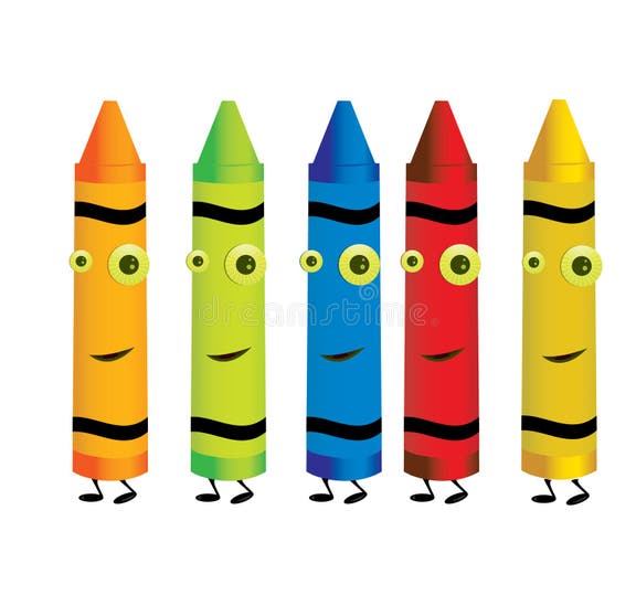Yellow Crayon Character Stock Illustrations – 918 Yellow Crayon ...