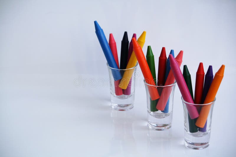 Crayon stock photo. Image of education, stick, glass - 56235740