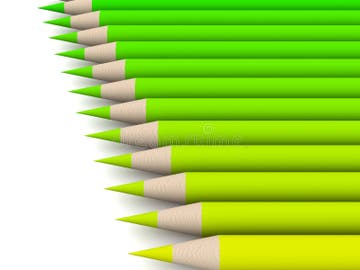 Crayon Color Spectrum - Green Stock Illustration - Illustration of ...