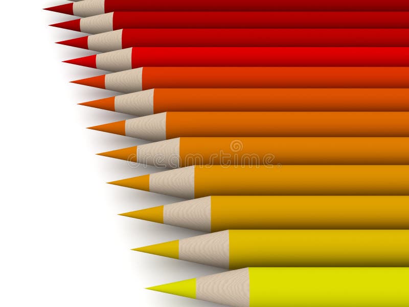 Crayon Color Spectrum - Red 1 Stock Illustration - Illustration of ...
