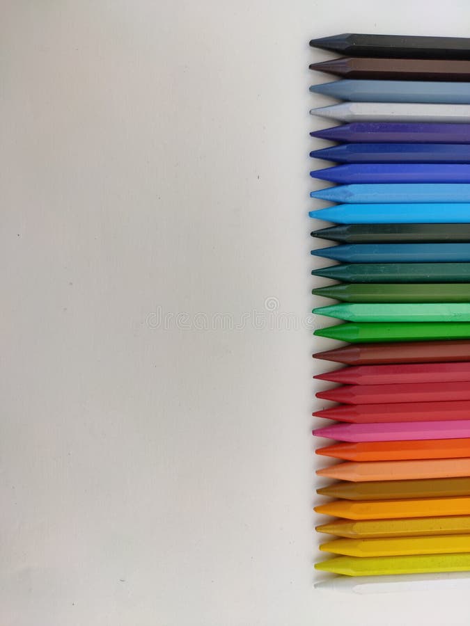 158 Pencil Crayons Horizontal Rainbow Colors Photos - Free & Royalty ...