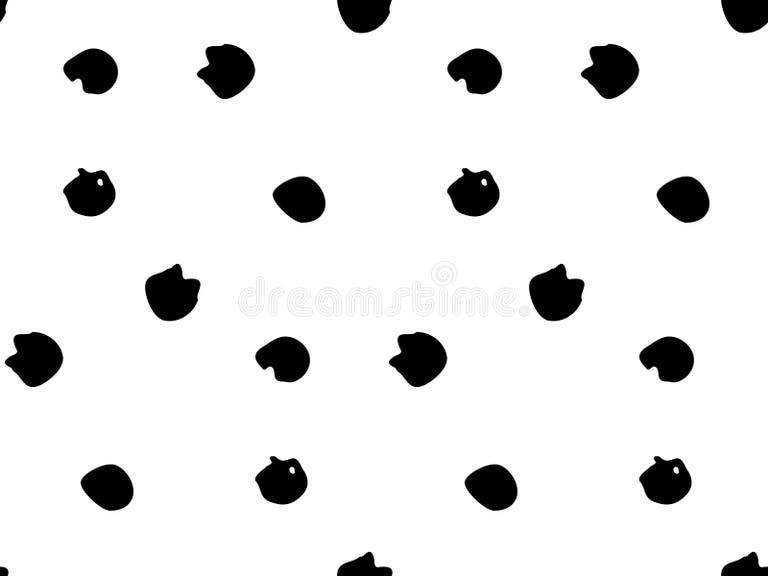 Crayon Dots Seamless Pattern. Abstract Chalk Geometric Minimalism ...