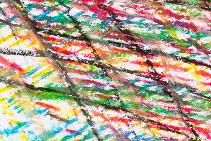 Crayon Drawing Texture of Different Colors - Abstract Background Stock ...