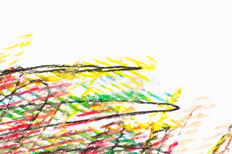 Crayon Drawing Texture of Different Colors - Abstract Background Stock ...
