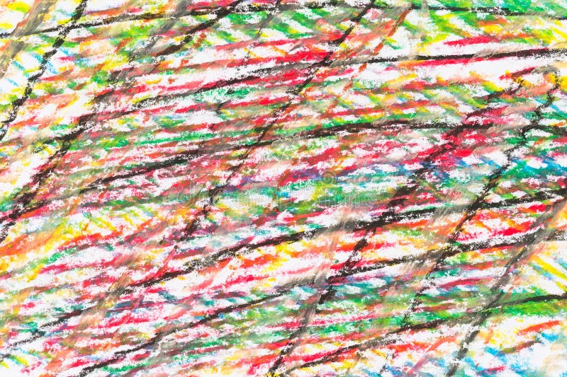 Crayon Drawing Texture of Different Colors - Abstract Background Stock ...
