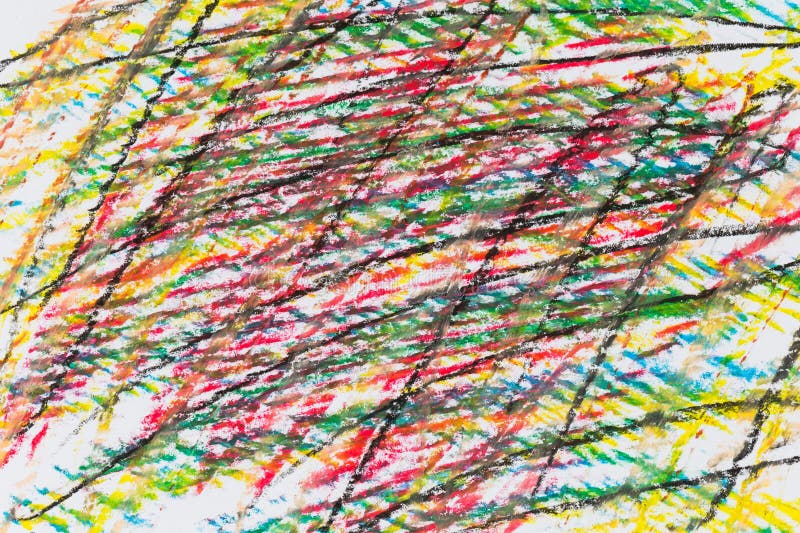 Crayon Drawing Texture of Different Colors - Abstract Background Stock ...