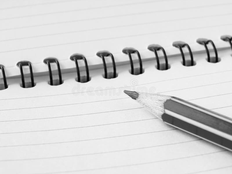 Crayon et bloc-notes image stock. Image du copie, livre - 11048853