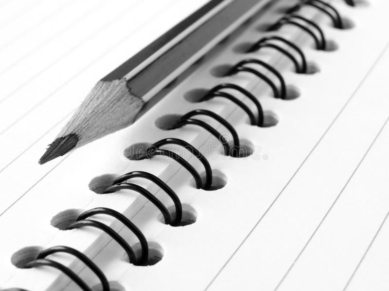 Crayon et bloc-notes image stock. Image du copie, livre - 11048853