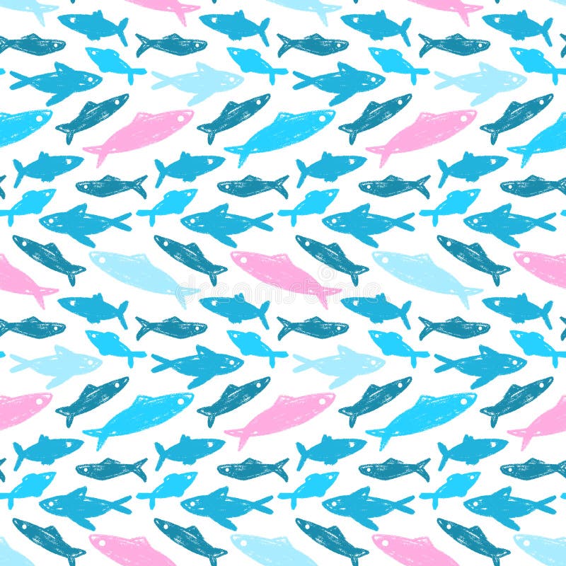 School Fish Hand Drawn Stock Illustrations – 1,755 School Fish Hand ...