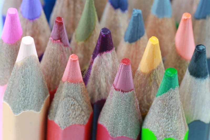 Crayon of many colors. stock image. Image of creative - 99548053