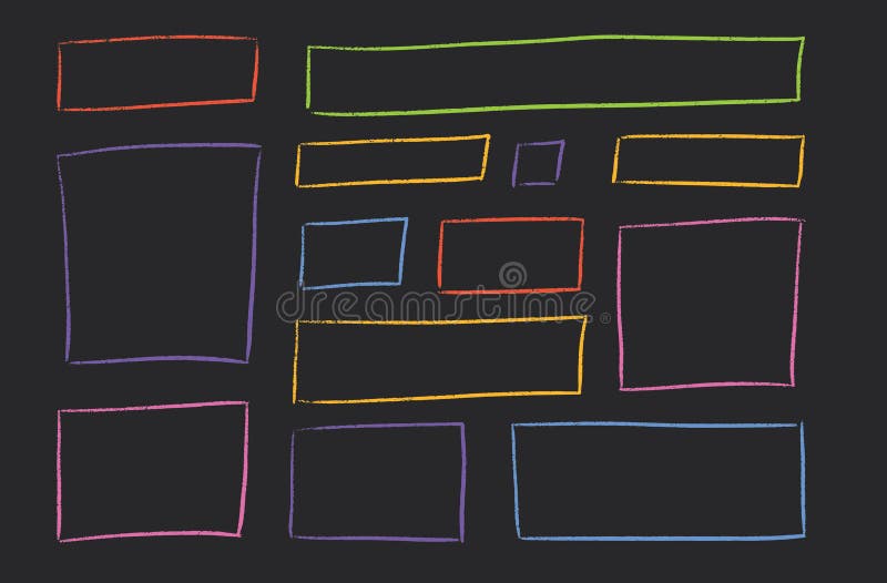 Edged Rectangular Frames Stock Illustrations – 14 Edged Rectangular ...