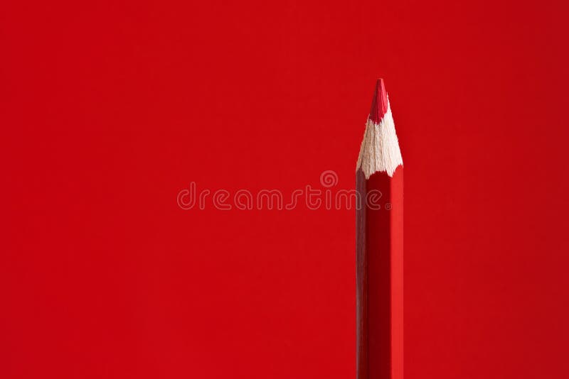 Le Crayon Rouge Effectuent Un Cercle Photo stock - Image du crayons ...
