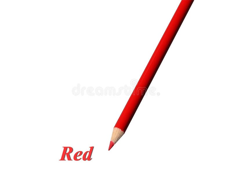 Crayon rouge illustration stock. Illustration du ligne - 353284