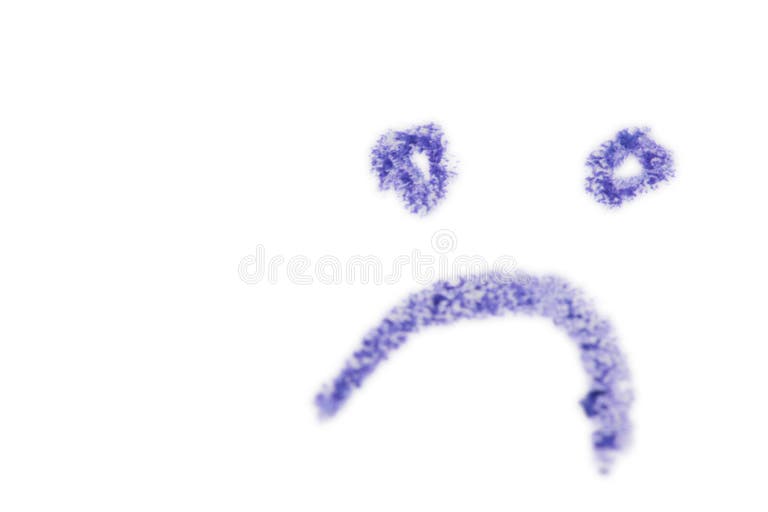 Crayon Sad Face stock photo. Image of face, drawing, color - 5898990