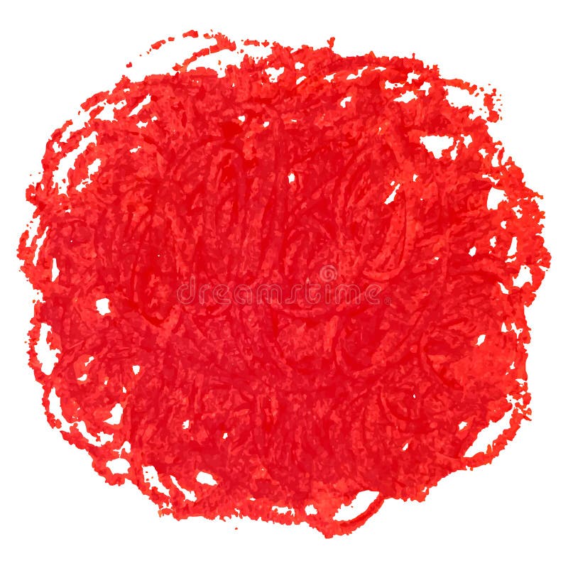 Crayon Scribble Texture Stain Isolated on White Background Stock Vector ...