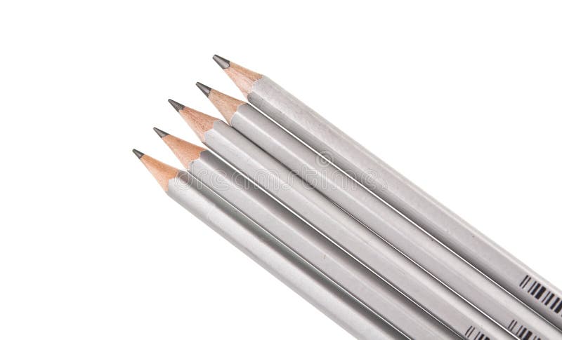 Crayon Simple Gris D'isolement Image stock - Image du vieux, papier ...