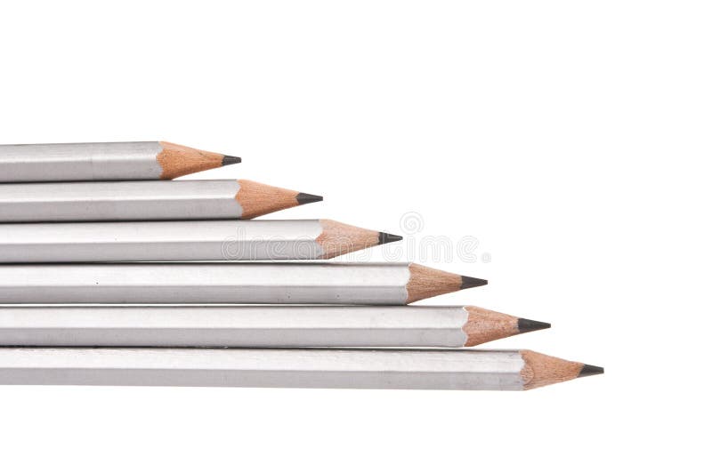 Crayon Simple Gris D'isolement Image stock - Image du vieux, papier ...