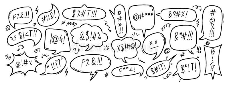 Style Curse Balloons Stock Illustrations – 5 Style Curse Balloons Stock ...