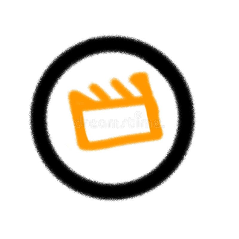 Crayon Style Icon Entertainment Two Tone Color Stock Illustration ...