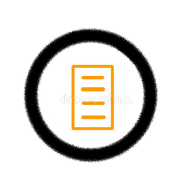 Crayon Style List of Tasks Icon Two Tone Color Stock Illustration ...