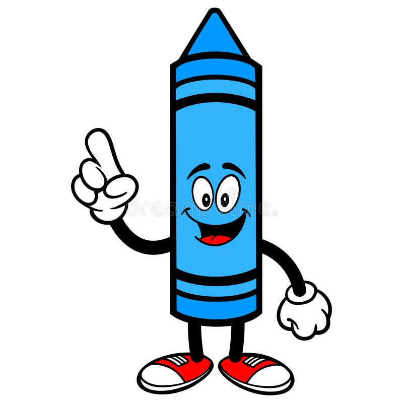 Clipart Blue Crayon