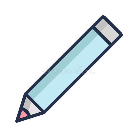 Crayon Vector Icon Which Can Easily Modify or Edit Stock Vector ...