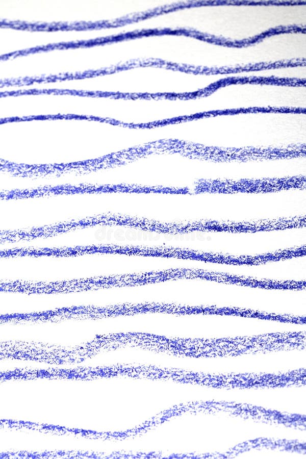 Crayon Wiggly Drawing Lines in Different Colours on White Background ...