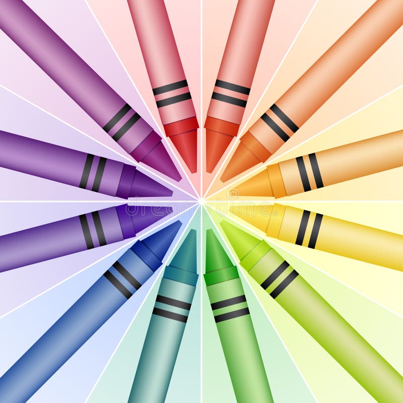 Color Wheel Crayons Stock Illustrations – 68 Color Wheel Crayons Stock ...