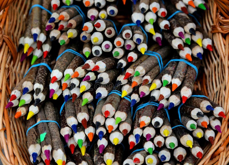 Crayons stock image. Image of bunches, crayons, purple - 92759267