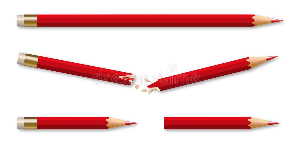 A Broken Pencil Regenerates into Two New Pencils Stock Vector ...