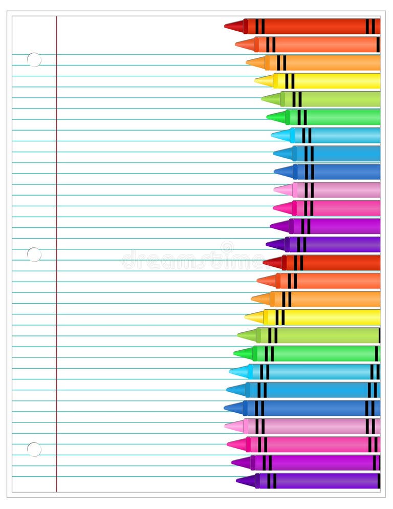 College Ruled Lined Paper Stock Illustrations – 510 College Ruled Lined ...