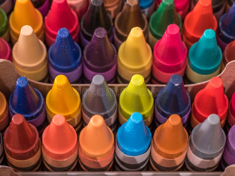 Crayons stock photo. Image of design, draw, colors, yellow - 69100692
